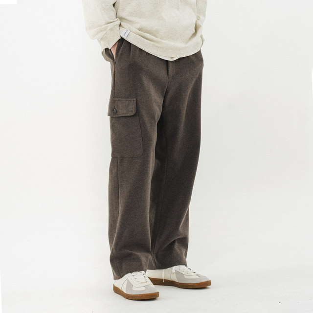 714street straight nine-point pants men's retro casual pants loose pants