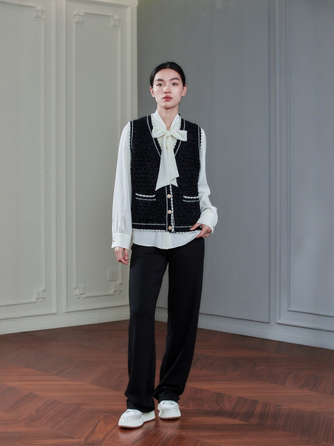 April 9th day plus size women's clothing fat MM2025 spring streamer bow ...