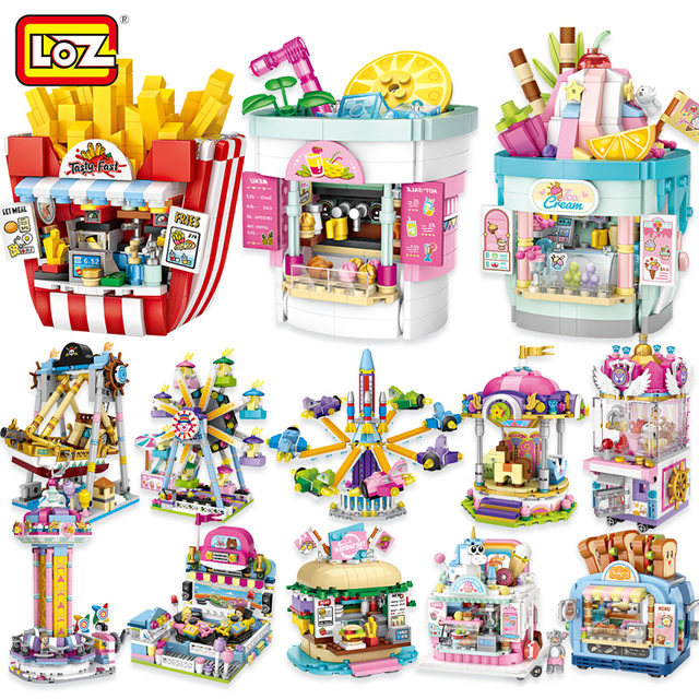 Loz/Lizhi Little Granules Building Blocks Girl Cake French French ...