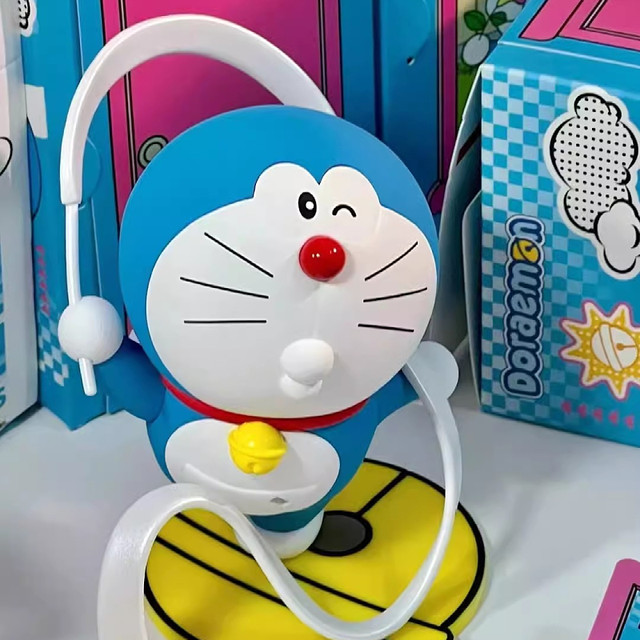 Genuine Doraemon Leisure Time Series Blind Box Figure Jingle Cat Blue ...