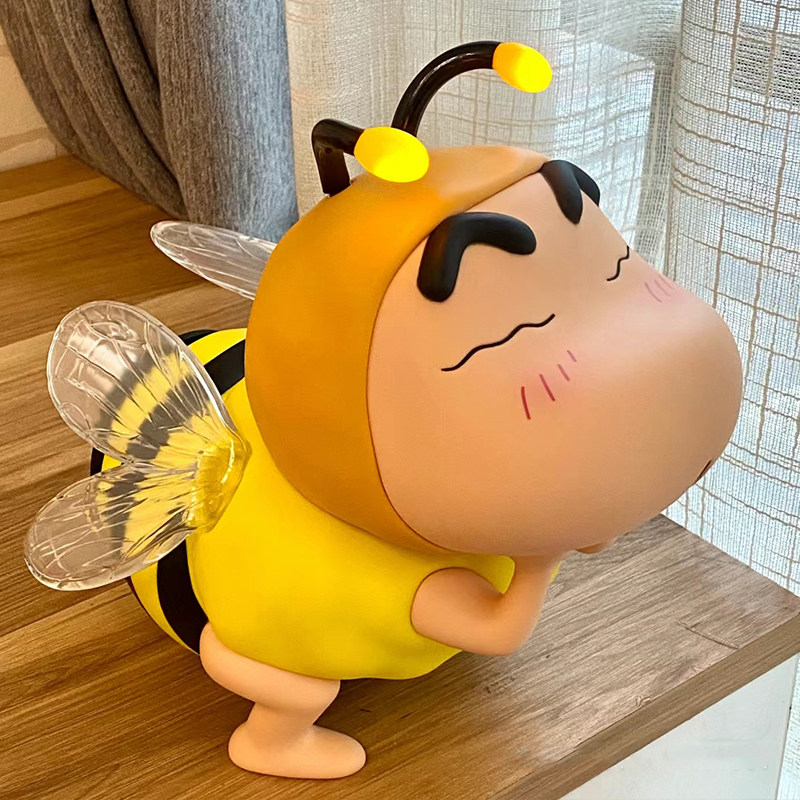 Crayon Shin-chan Bee Night Light Ornament Table Lamp Luminous Handheld ...