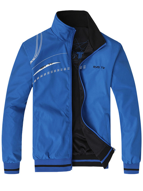 Double -sided wearing men's jackets Spring and autumn loose large size ...