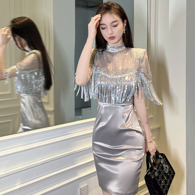 Fashion wearing pure desire sexy Liusu dress female celebrities light ...