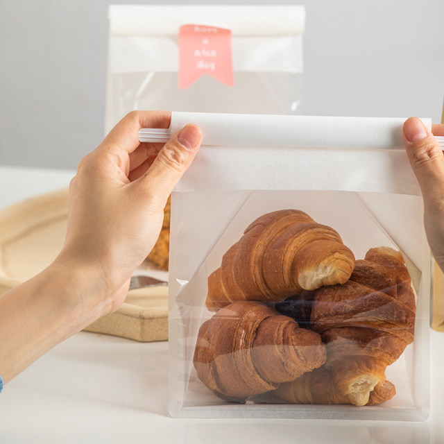 450g toast bread packaging bag sliced toast mochi croissant packaging ...