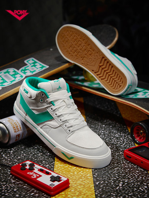 PONY skateboard shoes classic style men and women couple sports fashion ...