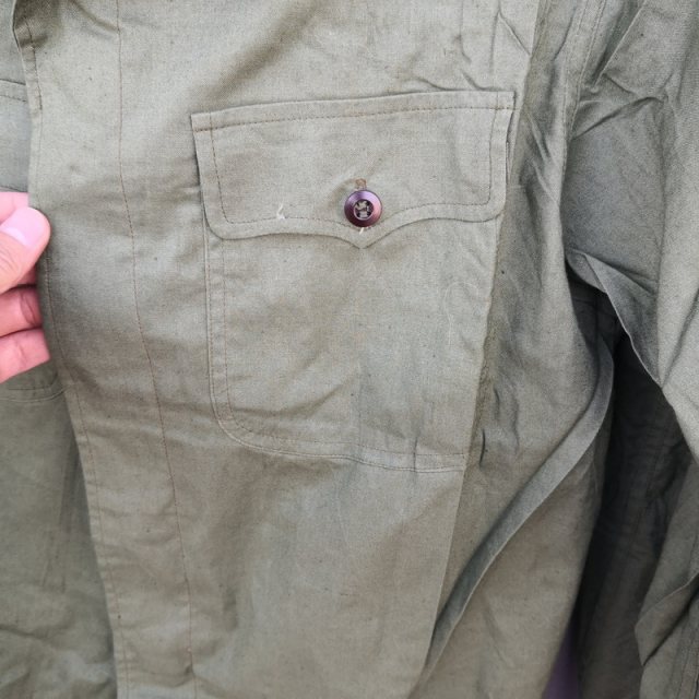 New inventory of cotton work clothes single top army green work clothes ...