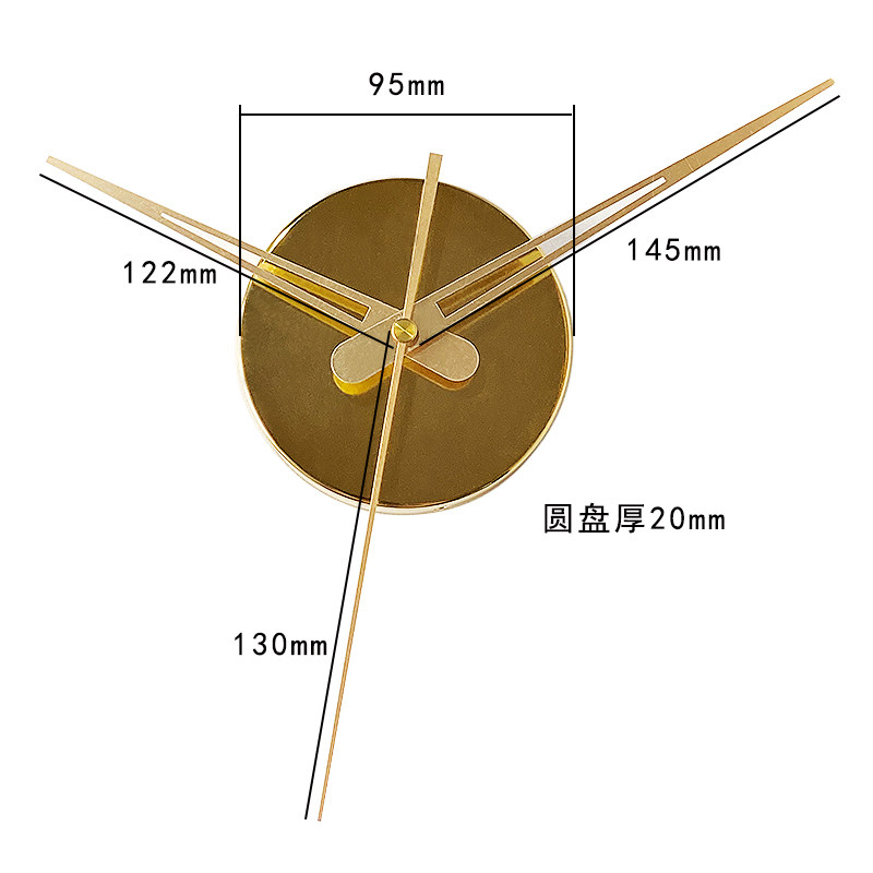 Light luxury wall clock movement silent quartz clock wall decoration ...