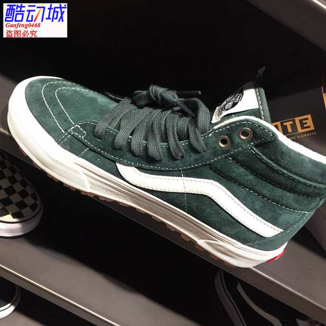 VANS Fans Authentic 21 Winter SK8-HI MTE Fleece-lined Green High-top ...