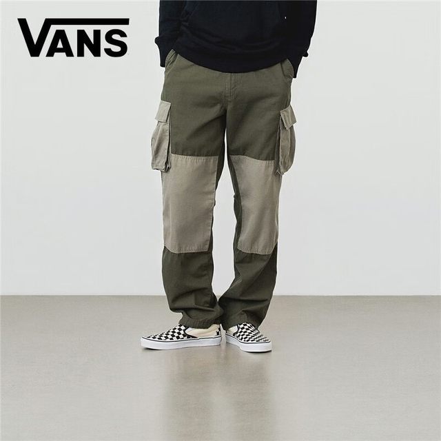 VANS Vanz 22 men's splicing avocado green workers windfront woven ...