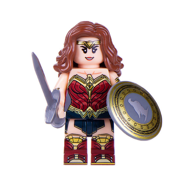 Chinese Building Blocks DC Superhero Building Blocks WM6100 Gold Wonder ...