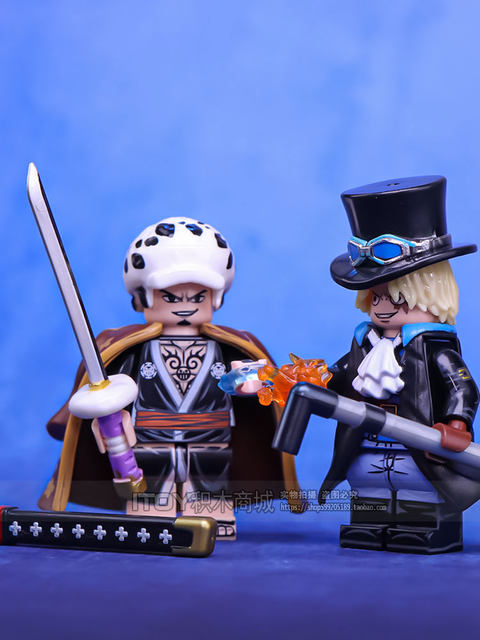 One Piece original building blocks Luffy Zoro Kaido Ace One Piece DIY ...