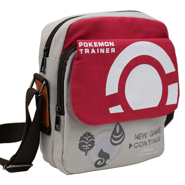 Pokémon Messenger Bag Men's Student Canvas Switch Game Console Co ...