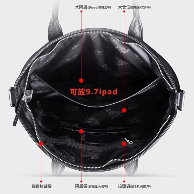 Seven Wolf Briefcase 2025 New Men's Bags Business Brand Handbags ...
