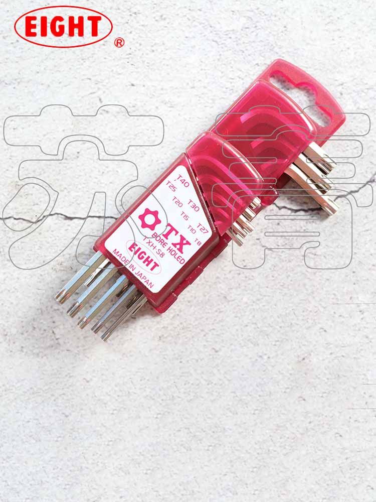 Sada klíčů s osmihrannou hlavou Bailey Eight Ball - TXH-S8 - Japonsko