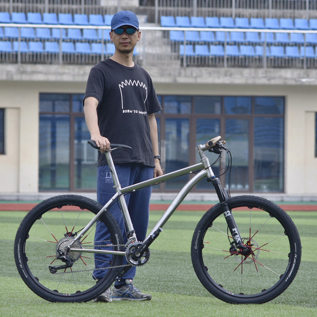 Diyun DIORENK2 titanium alloy custom bicycle mountain bike frame 26/27 ...