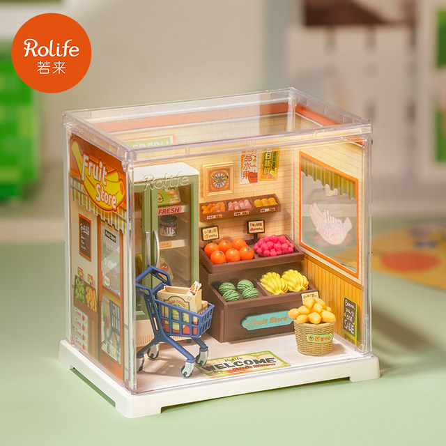 rolife Ruolai Super World miniDIY handmade cabin mini miniature model ...