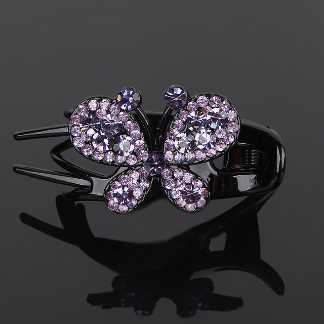 Small duckbill clip butterfly hair clip mother's hair on the back of ...