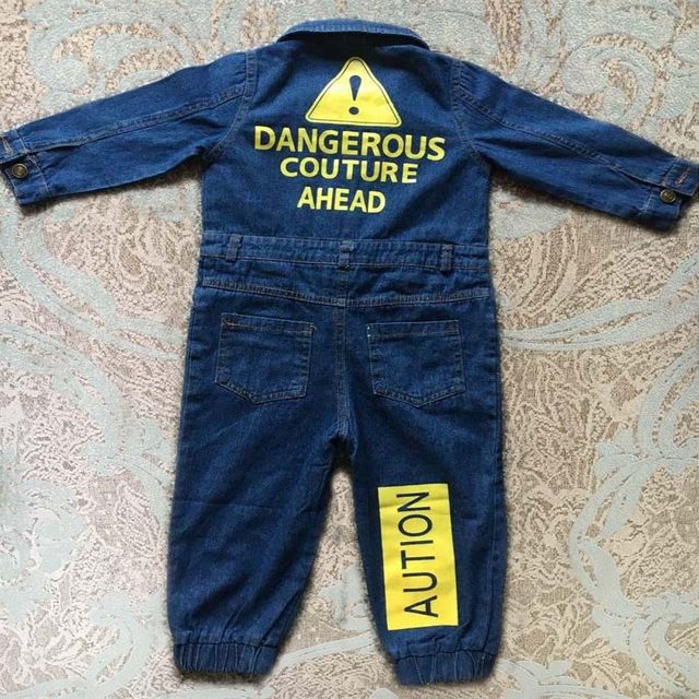 Kindergarten clothing denim spring and autumn clothes girls two -piece ...