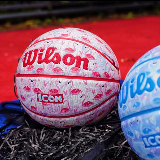 Wilson Basketball 23 Valentine's Day Series Flamingo Flower Balls ...