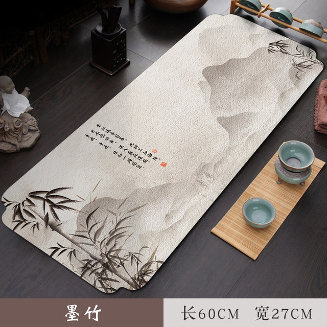 Zen absorbent tea towel, tea cup, tea mat, Chinese tablecloth, pot, tea ...
