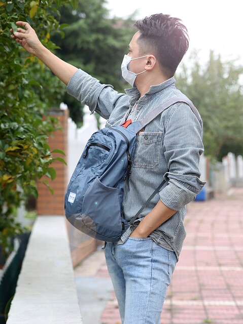 Vietnamese mini small backpack skin bag super light folding men and ...