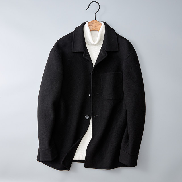 Prok authentic 25 pure wool jacket thick double-sided lapel top autumn ...