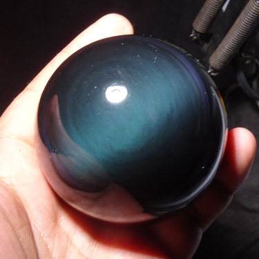 Water jade ice soul natural obsidian ball decoration medium size crystal ball to play fitness ...