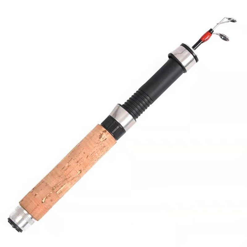 Leo Telescopic Ice Fishing Rod - Ultra Short 3-Section Fiberglass Rod