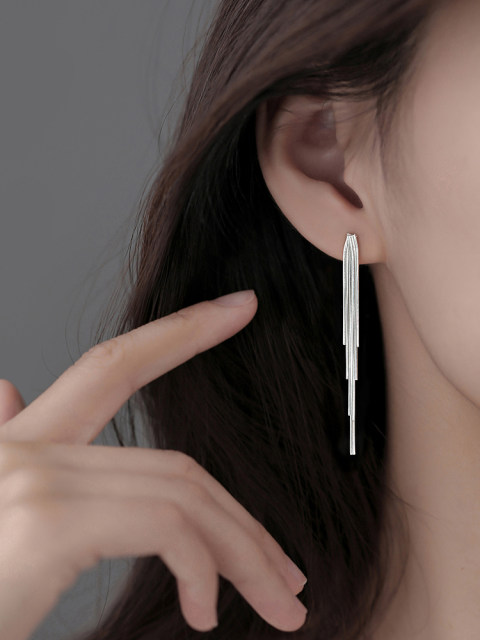 925 sterling silver streaming earrings female earrings 2024 new ...