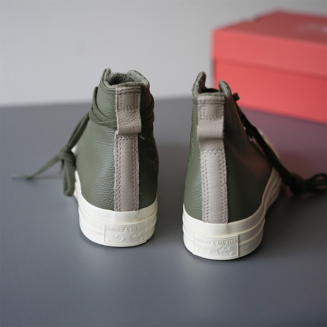 Genuine Converse Converse 1970s Ink green litchi leather autumn and ...