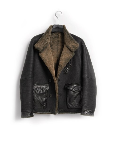 2515 retro old heavy wash fur integrated original fur men's thickened ...