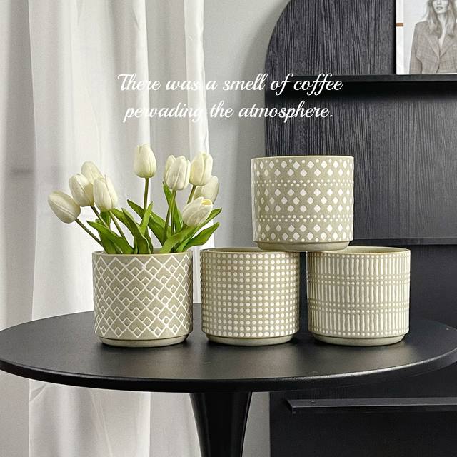 Foreign Trade Nordic Simple Ceramics Flower Basin Large Creative ...