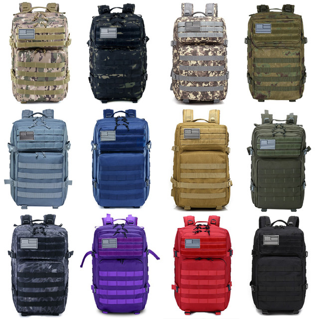 Outdoor sports tactical backpack backpack men's school bag waterproof ...