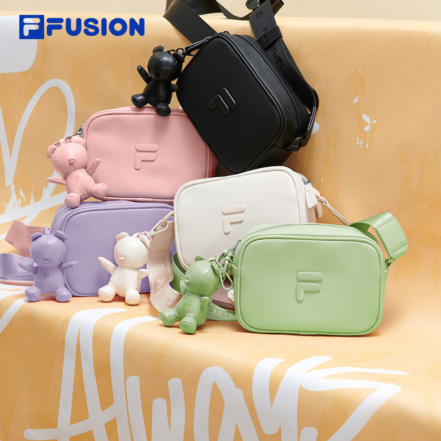 FILA FUSION official website camera bag women's bag black crossbody bag ...