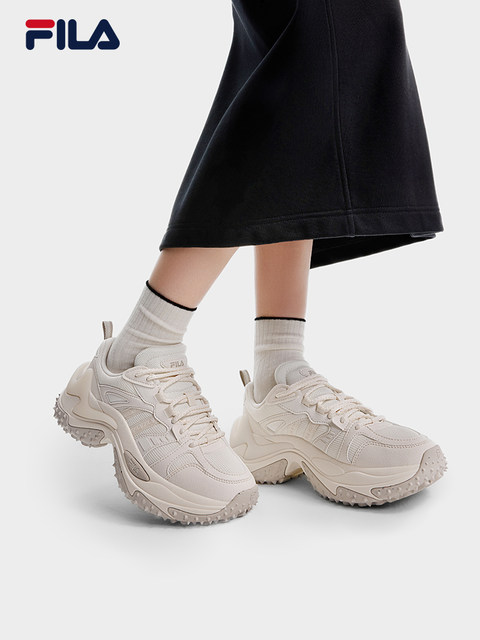 FILA official fish bone 3 generation dad shoes women's shoes new thick ...