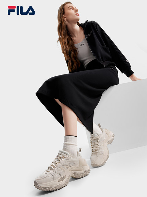 FILA official fish bone 3 generation dad shoes women's shoes new thick ...