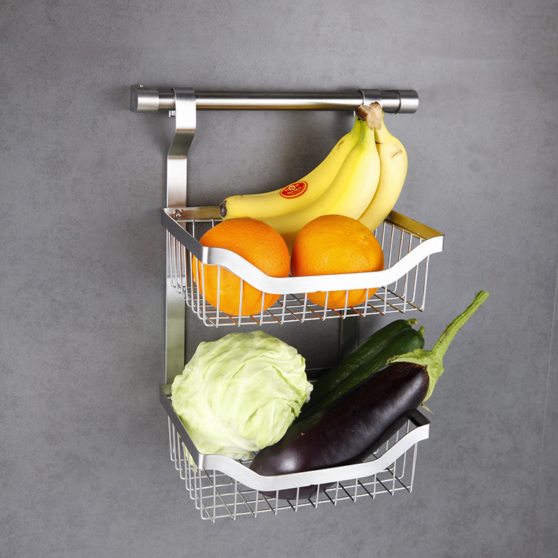 Double-Layer Fruit and Vegetable Hanging Basket | 304 Stainless Steel ...