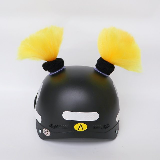 Helmet decoration, soaring braids, creative personality, cool ...