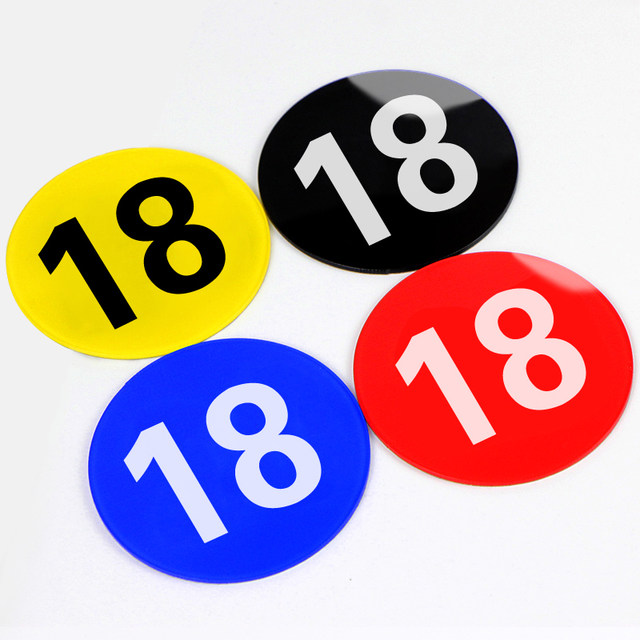 Acrylic digital number plate restaurant table number identification ...