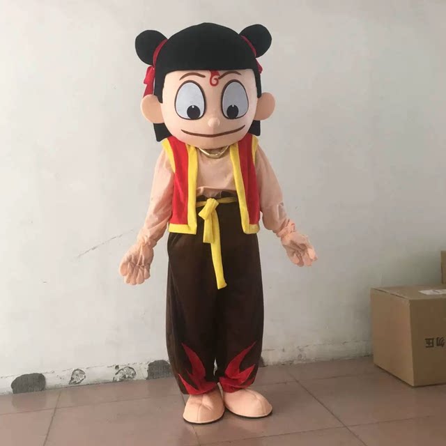 Nezha cartoon doll costume spot people walking performance props ...