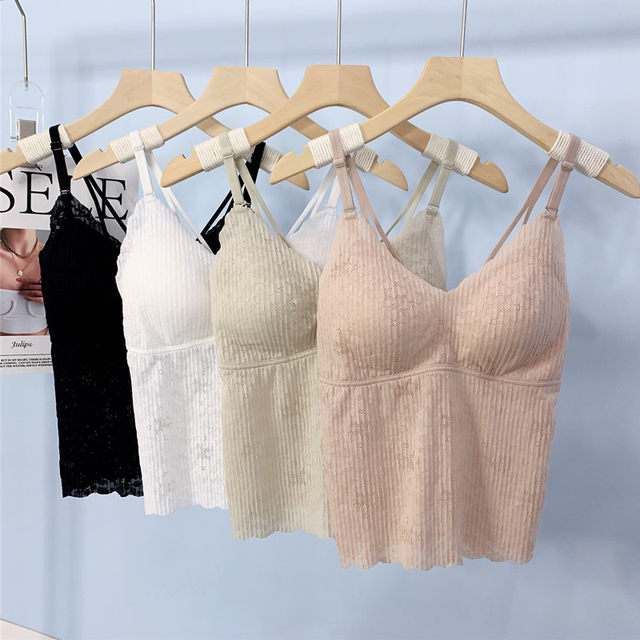 Korean style spring and summer pleated lace beautiful back sling women ...