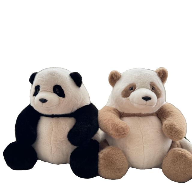 Panda simulation cute triangle rice ball flowers Qi Zi plush big panda ...