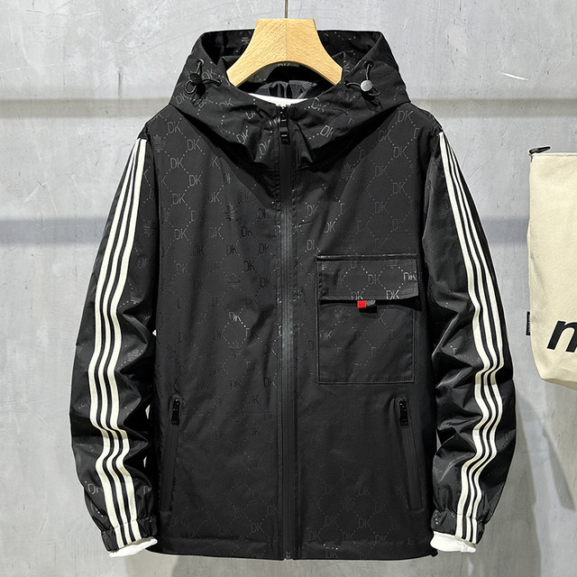 Men's trendy brand workwear loose jacket spring and autumn new handsome ...