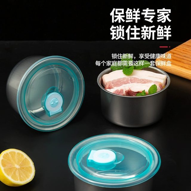 Crisper box 304 stainless steel refrigerator storage box kitchen side ...