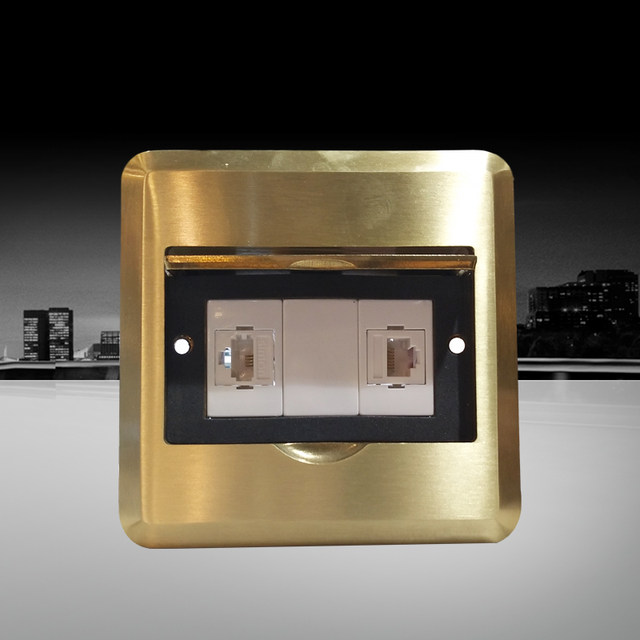 Simon Switch Socket, All-Copper Waterproof Floor Socket, Five-Hole ...