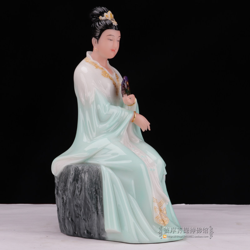 16/26 inch Jiutian Xuan Nuwa Empress Goddess Statue Tianrun White ...