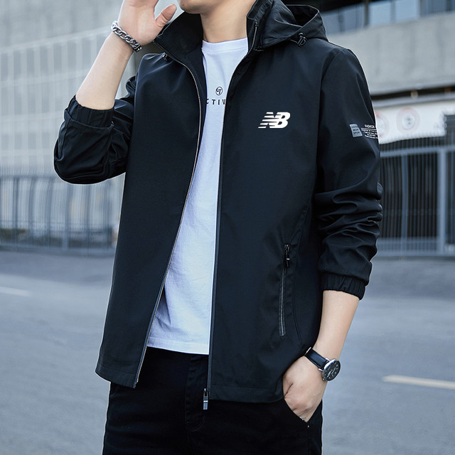 NB New Bailun new jacket men's spring and autumn trendy brand hooded ...