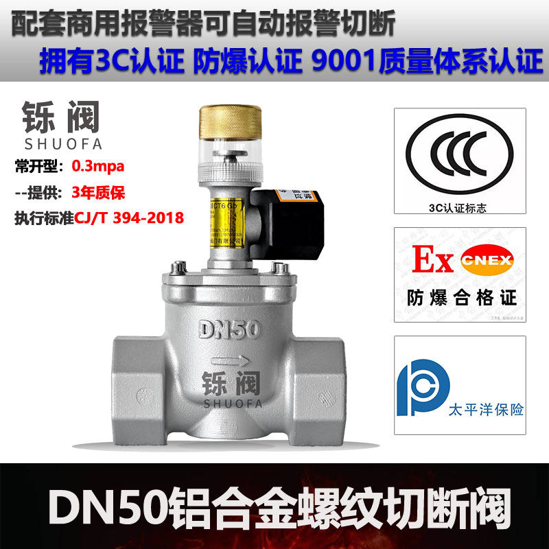 Valvola di intercettazione elettromagnetica del gas della cucina del ...