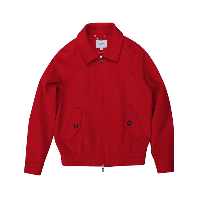 Muslun designer autumn and winter new red jacket coat male wool wool ...
