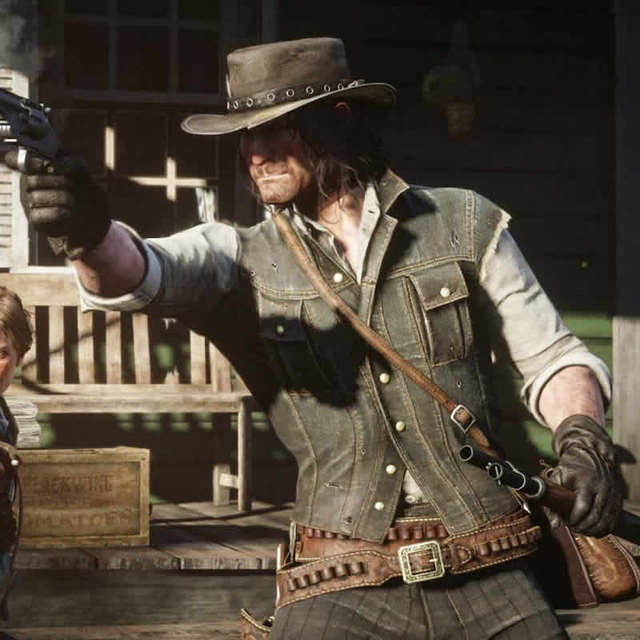 Red Dead Redemption 2 same style vest John Marston denim vest solid ...